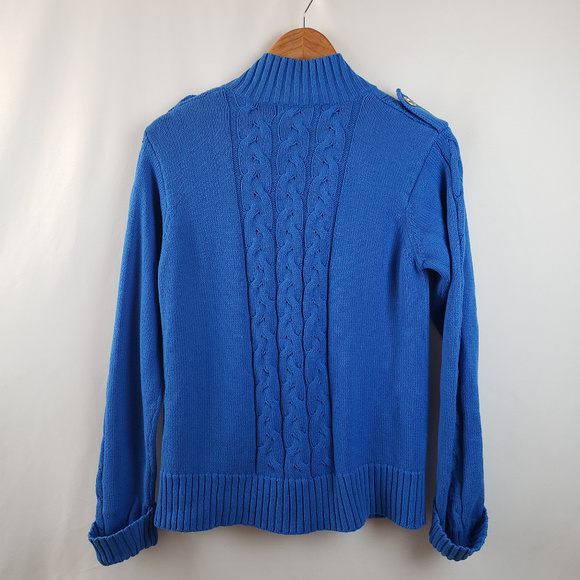 Denim&Co | Sweaters | Denim Co Womens Cable Knit Button Up Cardigan ...